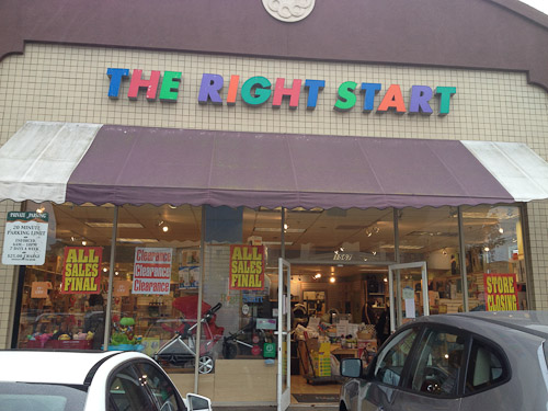 The Right Start Baby Store Closing in Walnut Creek – Beyond the Creek