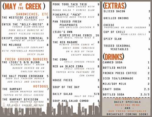 New Menu at (310) Eatery in Walnut Creek – Beyond the Creek