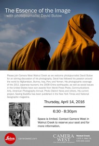 The Essence of the Image with Photojournalist David Butow at Camera ...