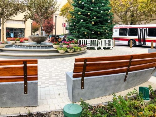 Broadway Plaza Bench Backs are Back! – Beyond the Creek