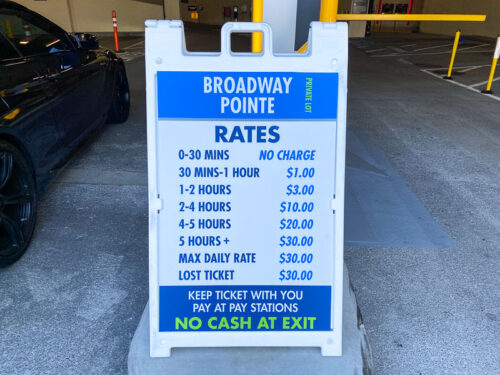 Broadway Pointe Parking Garage Rates – First 30 Minutes Free! – Beyond ...