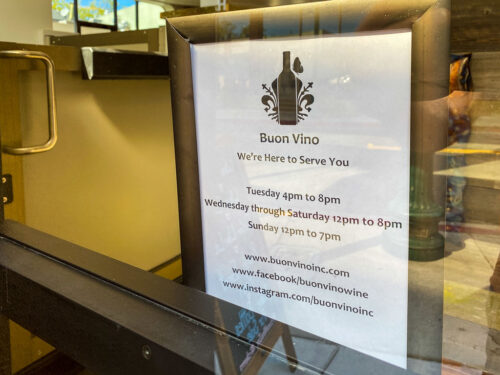 Buon Vino Reopens in Downtown Walnut Creek – Beyond the Creek